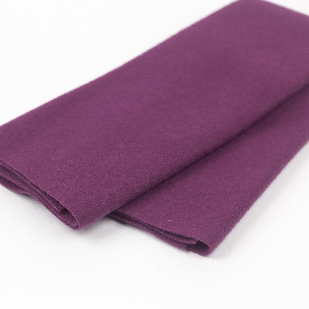 Merino Wool Fabric Fat 1/8 - Plum - Stitch by Stitch