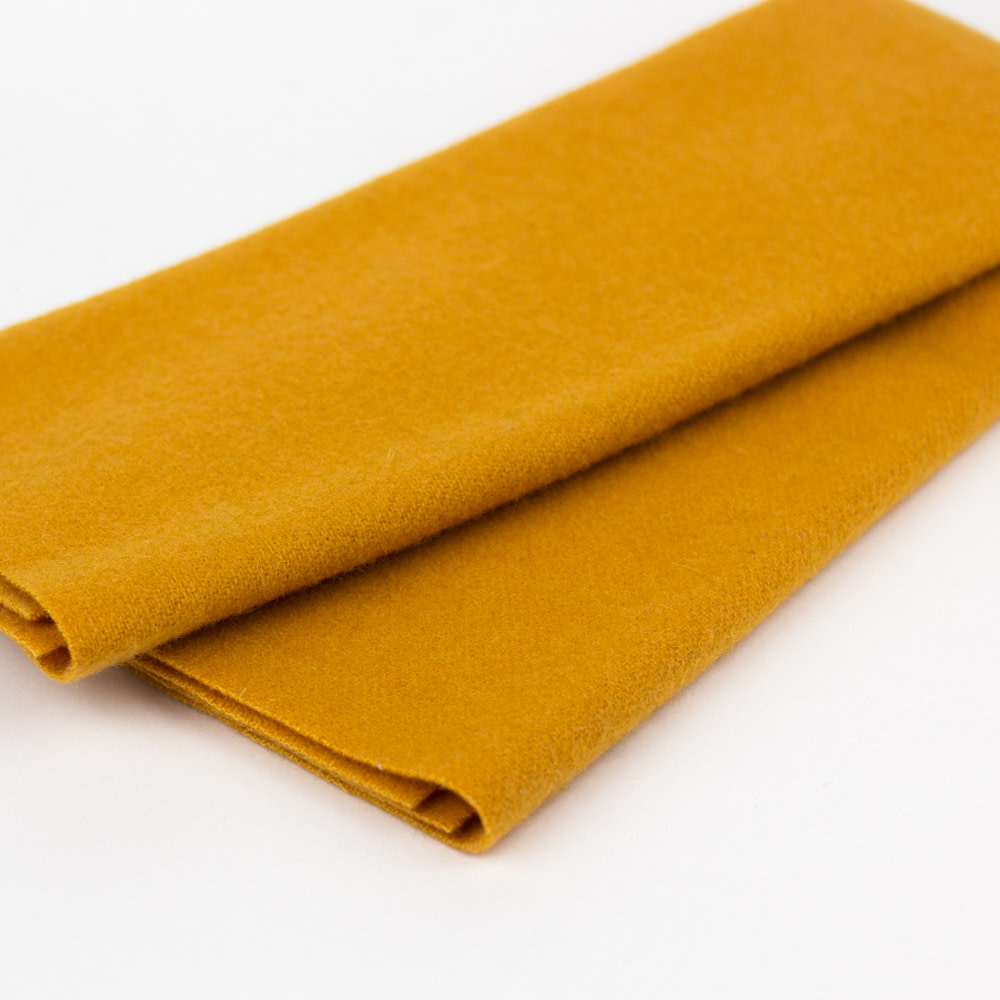Merino Wool Fabric Fat 1/8 - Mango - Stitch by Stitch