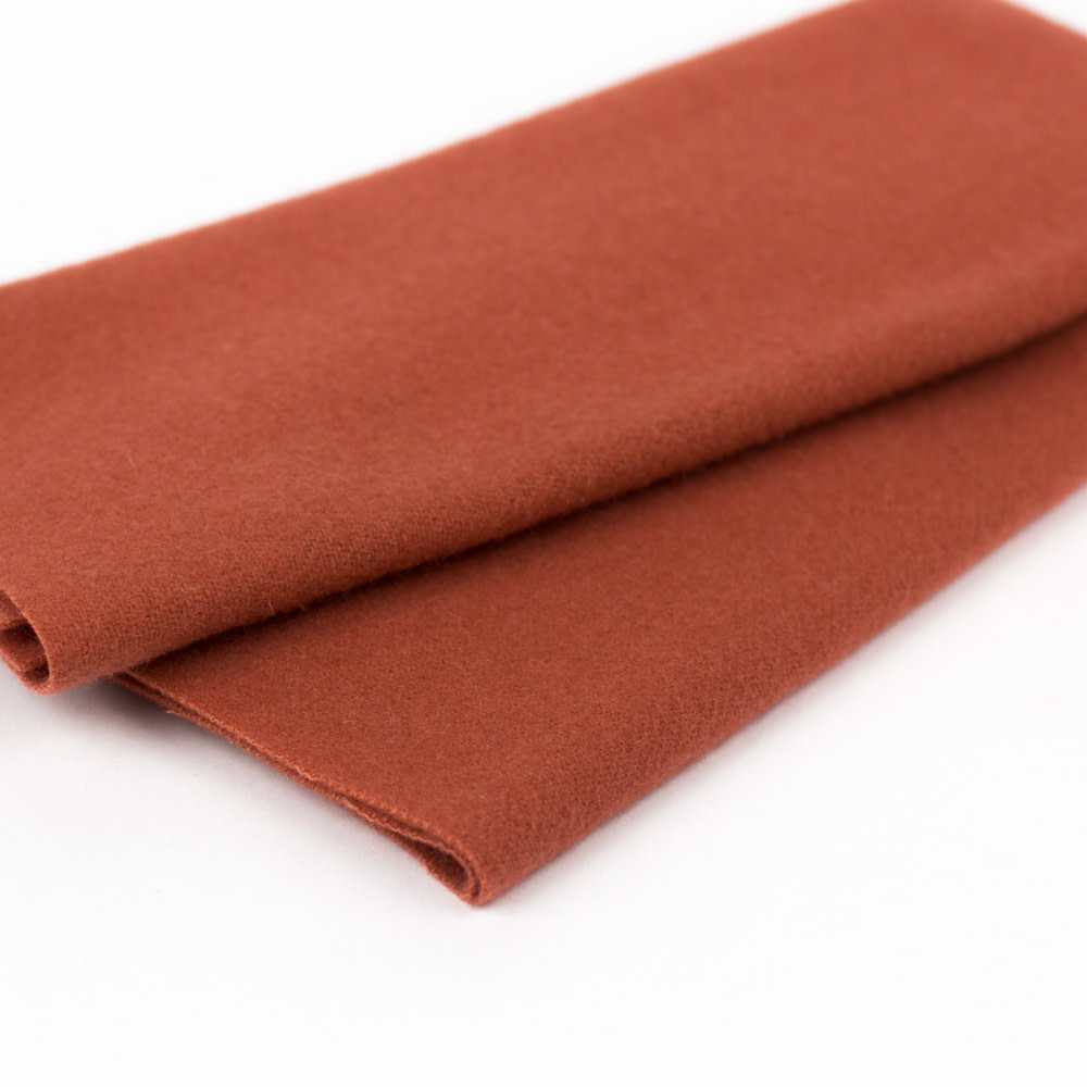 Merino Wool Fabric Fat 1/8 - Persimmon - Stitch by Stitch