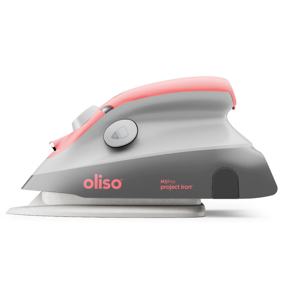 OLISO M3Pro Mini Project Iron with Solemate Coral - Stitch by Stitch
