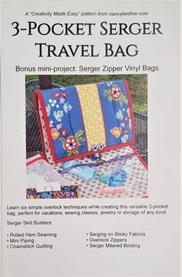 3-Pocket Serger Travel Bag Pattern - Stitch by Stitch