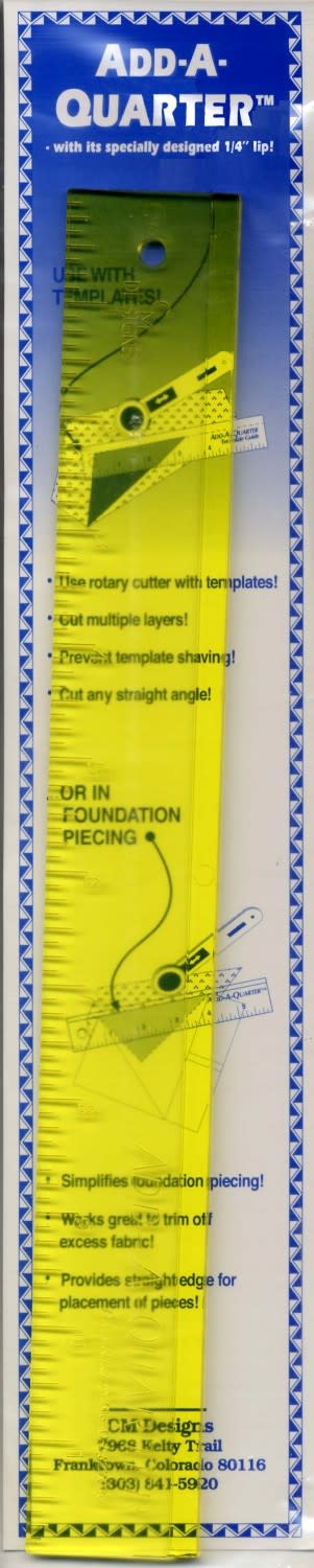 ADD A QUARTER RULER 12"x1 1/2" - Stitch by Stitch