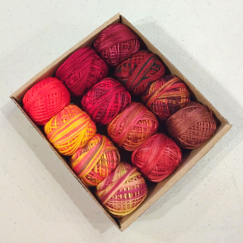 3 Strand Cotton Floss Collection: Fire Balls - Stitch by Stitch