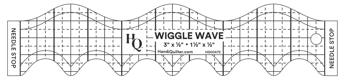 HQ Wiggle Wave Template - Stitch by Stitch