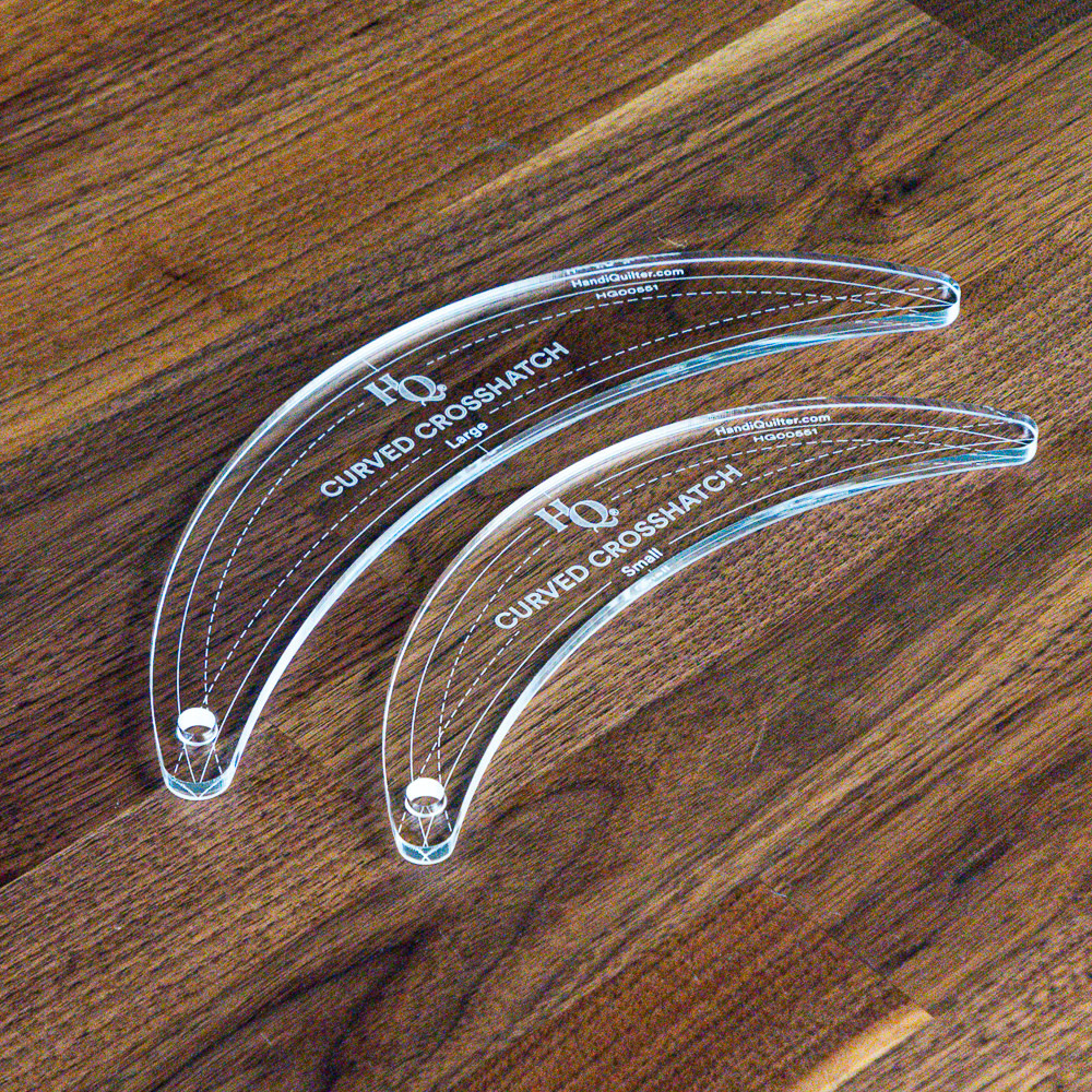 HQ Curved Crosshatch Template - Stitch by Stitch