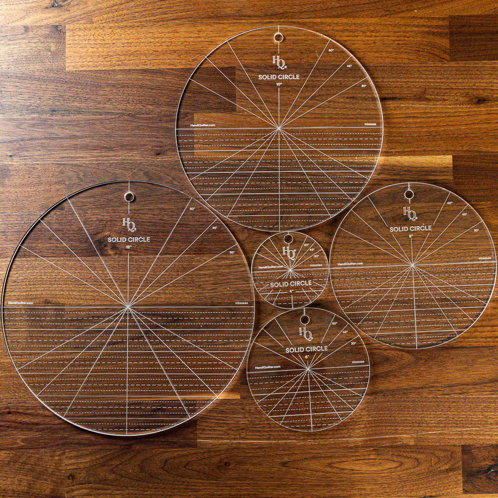 Solid Circle Ruler Set (of 5) - Stitch by Stitch