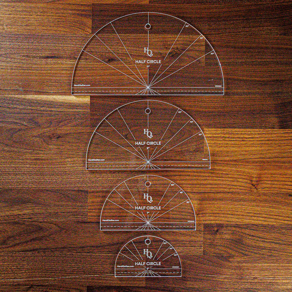 Solid Half Circle Ruler Set (of 4) - Stitch by Stitch