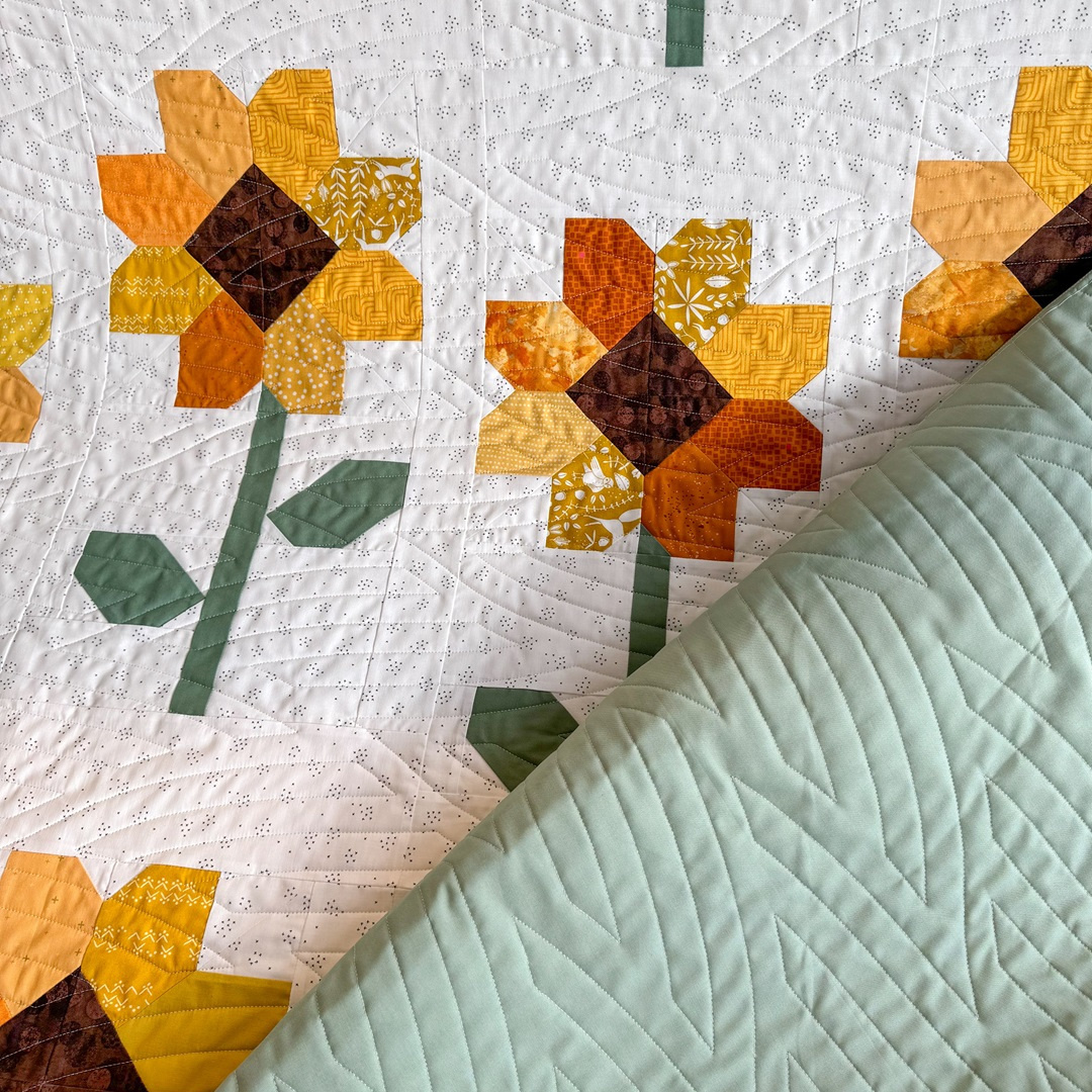 Sunflowers Quilt Pattern - Stitch by Stitch