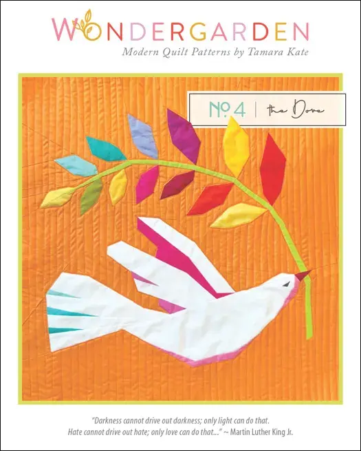 Wonder Garden No 4 - The Dove Mini Quilt Pattern - Stitch by Stitch