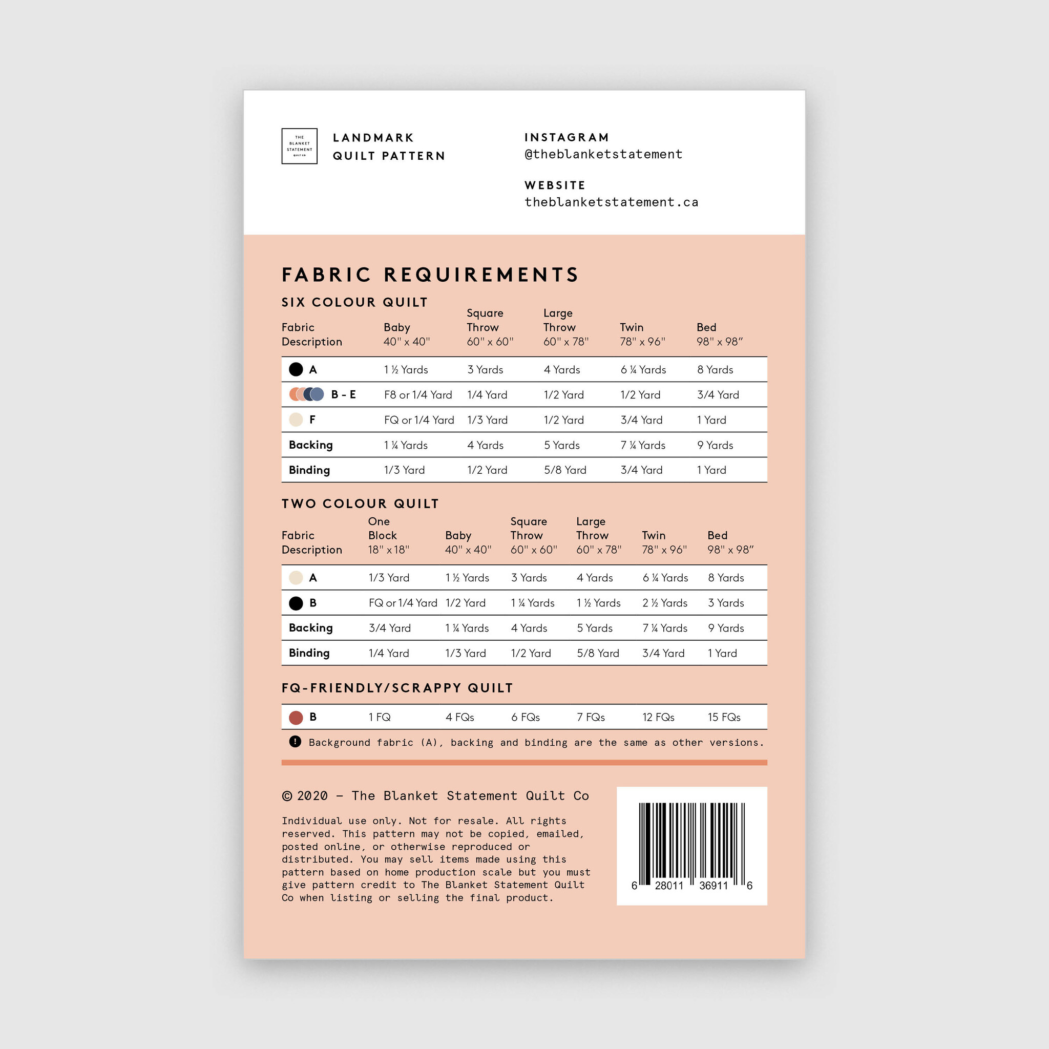Landmark Pattern - Stitch by Stitch