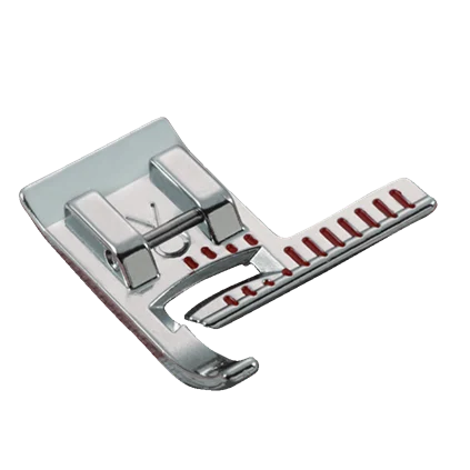 Edge sewing foot, w/ stitch align guide for Brother - Stitch by Stitch