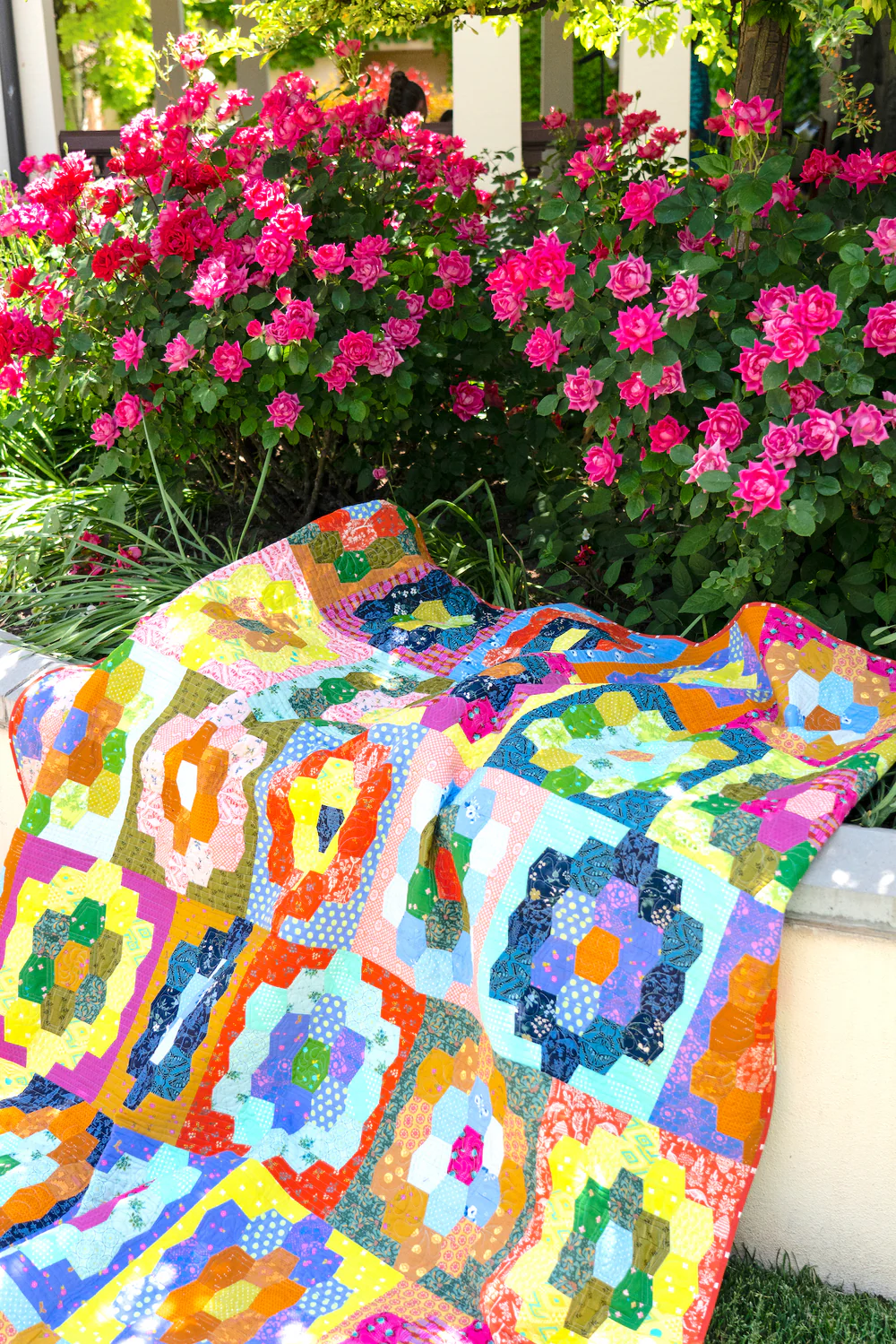 Hexie Meadow Pattern - Stitch by Stitch