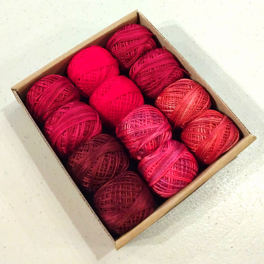 3 Strand Cotton Floss Collection: Two in Red - Stitch by Stitch