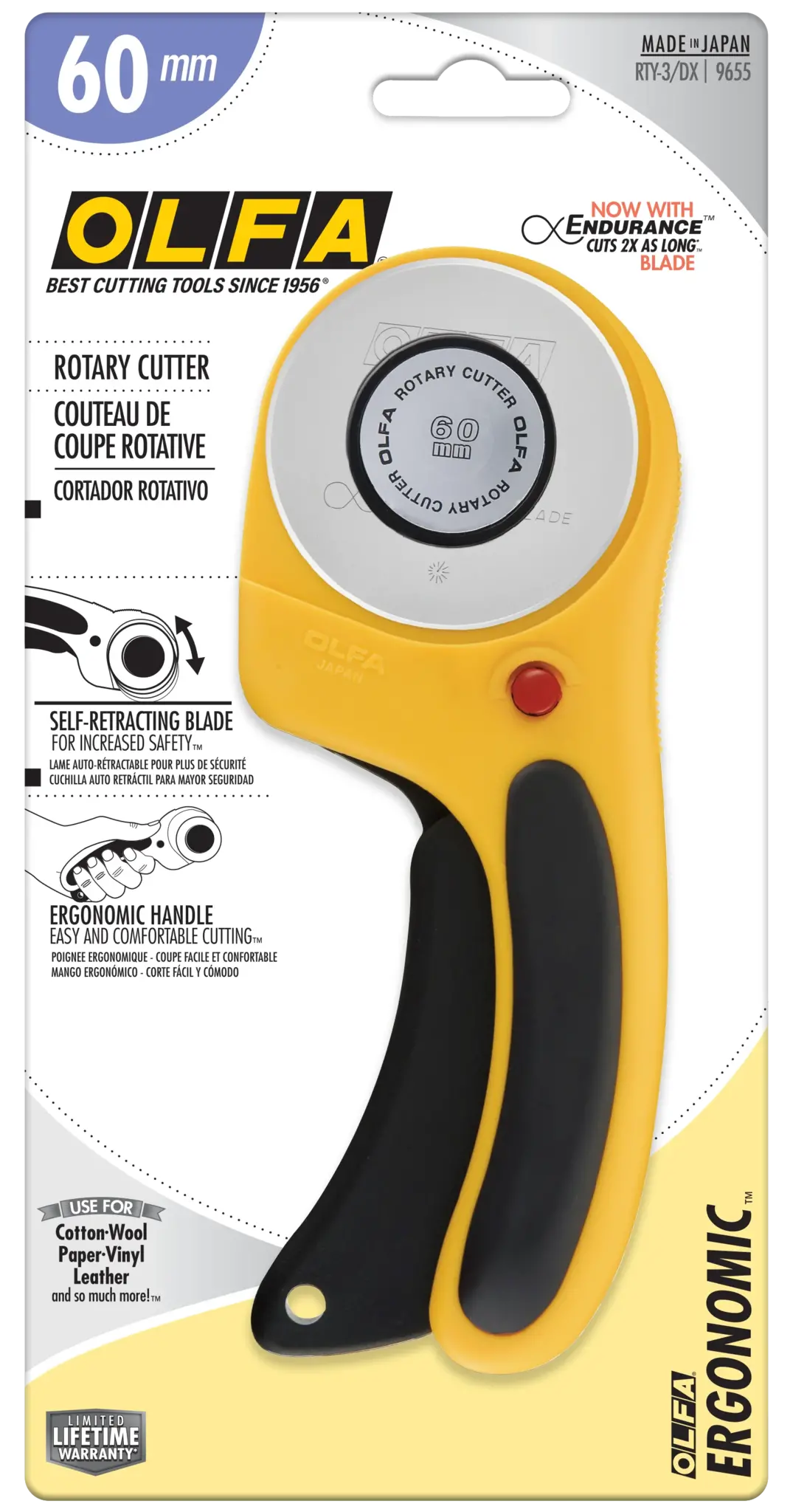 60mm Ergonomic Rotary Cutter - Stitch by Stitch