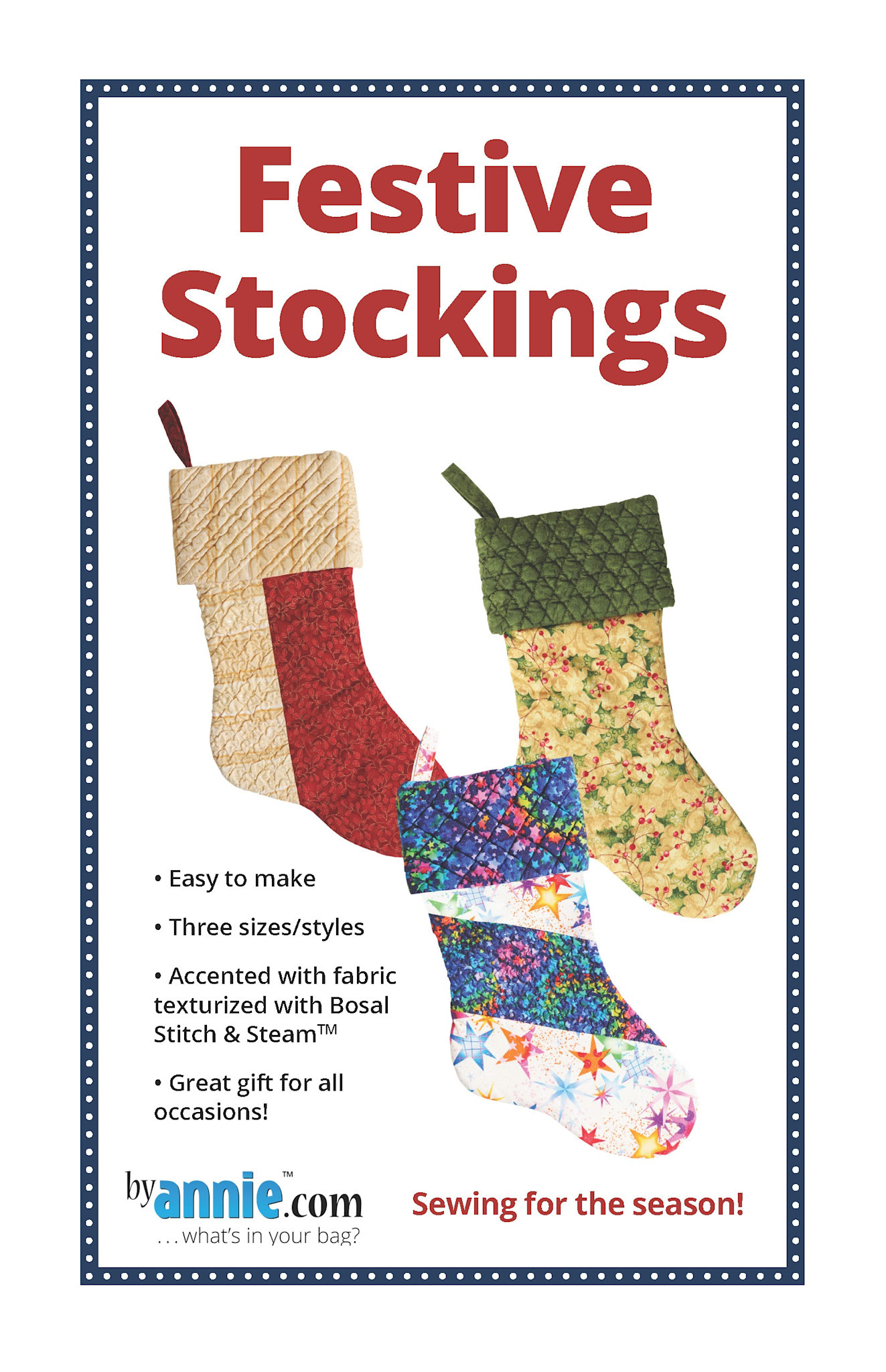 Festive Stockings Pattern - Stitch by Stitch