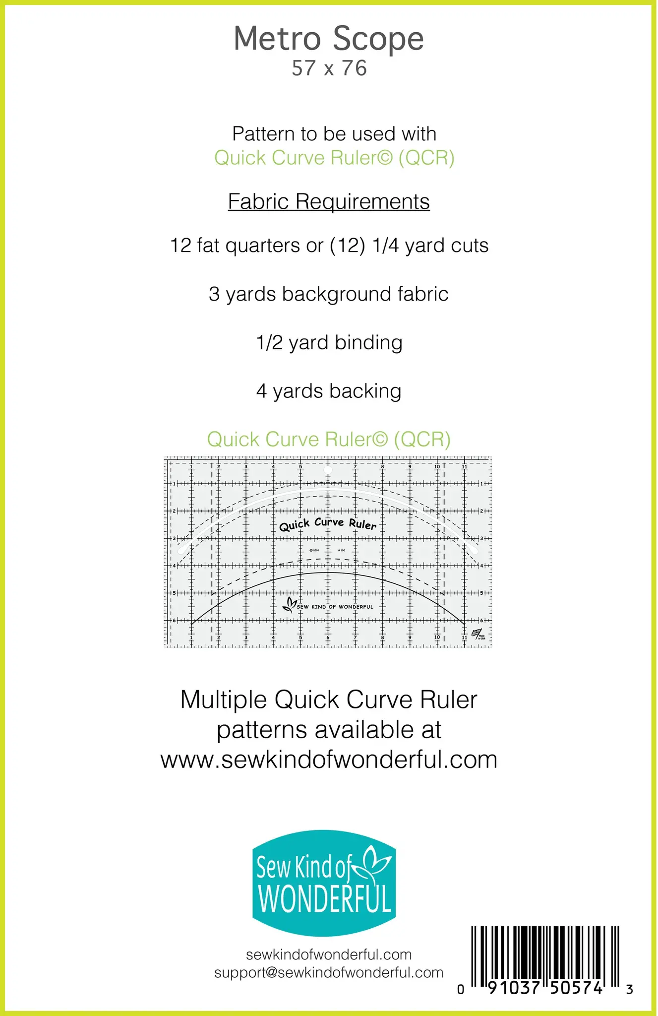 Sew Kind of Wonderful Metro Scope Quilt Pattern - Stitch by Stitch