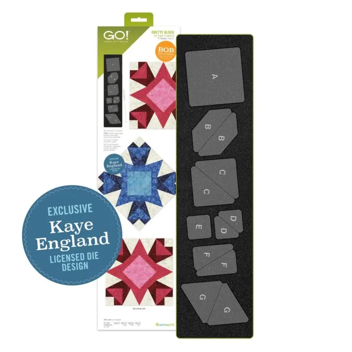 GO! Odette Block-11" Finished by Kaye England - Stitch by Stitch