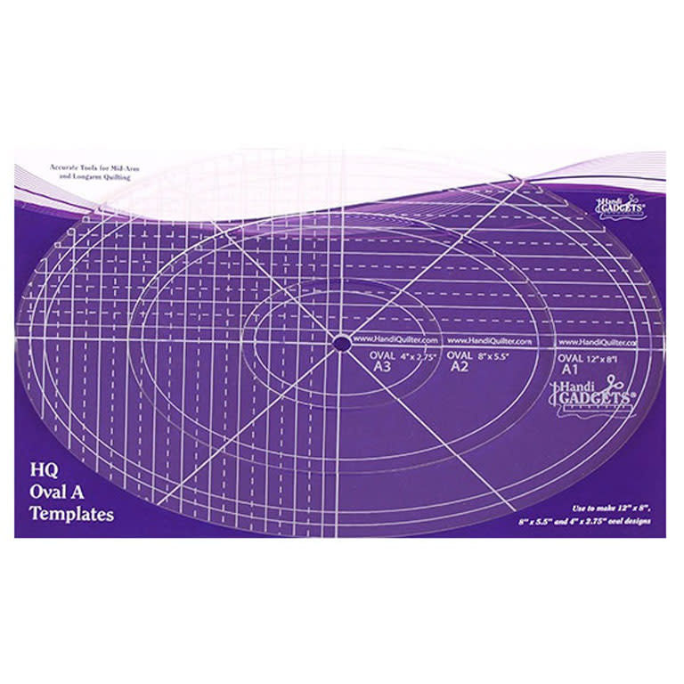 HQ Oval A Templates - Stitch by Stitch