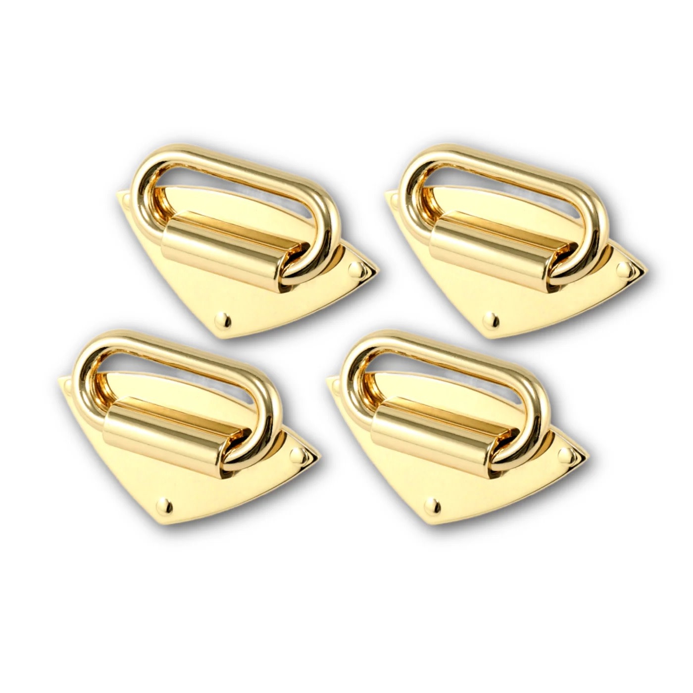 Emmaline Strap Anchor, Diamond (4pk), Gold - Stitch by Stitch