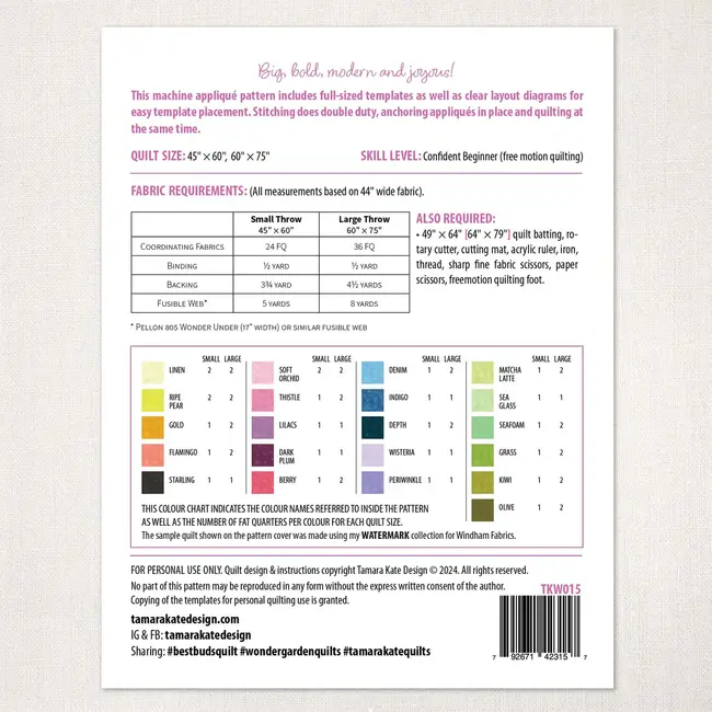 Best Buds Quilt Pattern - Stitch by Stitch