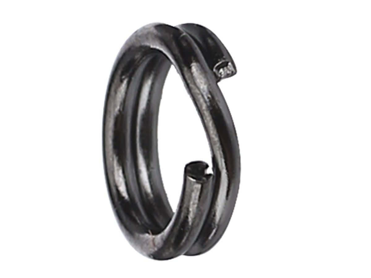 Owner Hyperwire Split Ring Size 5 - Black/Chrome - Rock Outdoors