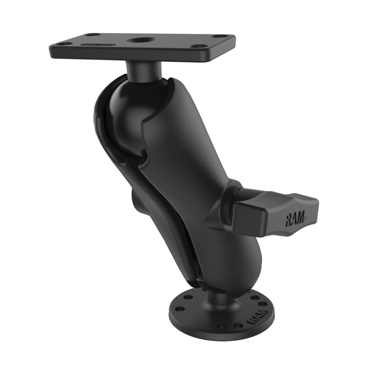 RAM® Drill-Down Double Ball Mount for Hummingbird Helix 5 - Rock Outdoors
