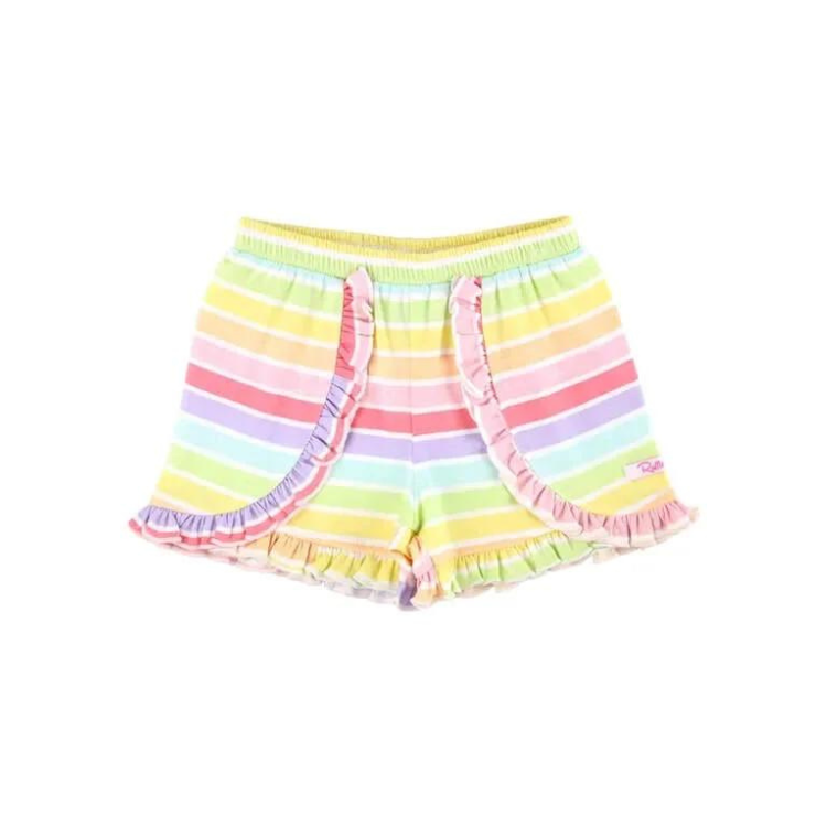 Rufflebutts Rainbow Parade Playground Shorts - Rock Outdoors