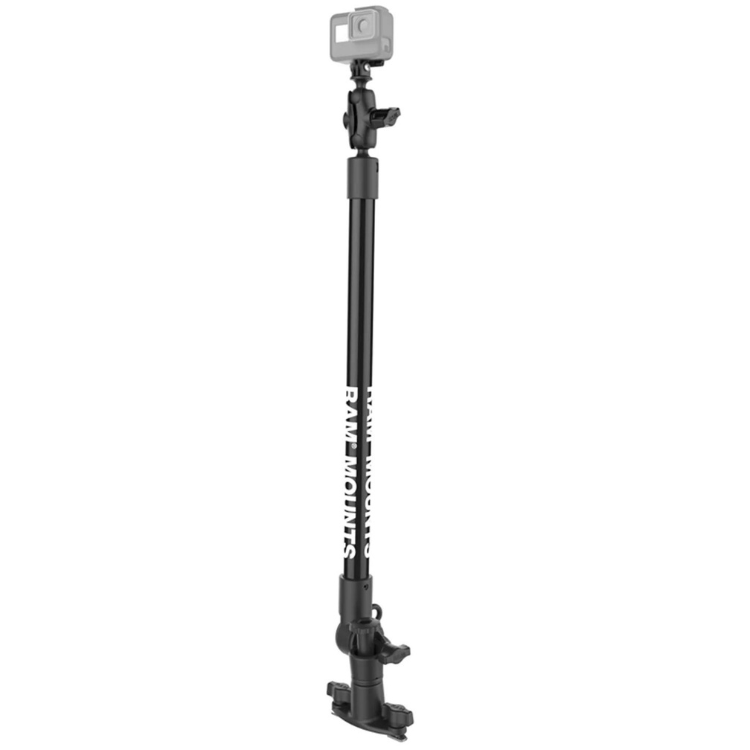 RAM® Tough-Pole™ Camera Mount with Single Pipe & RAM® Track-Node™ Base ...