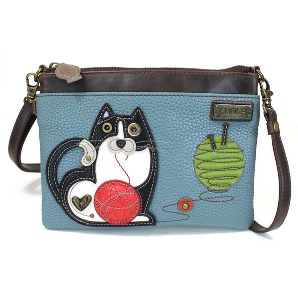 Chala Cell Phone Crossbody Fat Cat Stripe - The Handbag Store