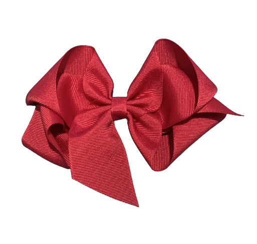 Red Big (5in) Grosgrain Bow - Bows & Babes