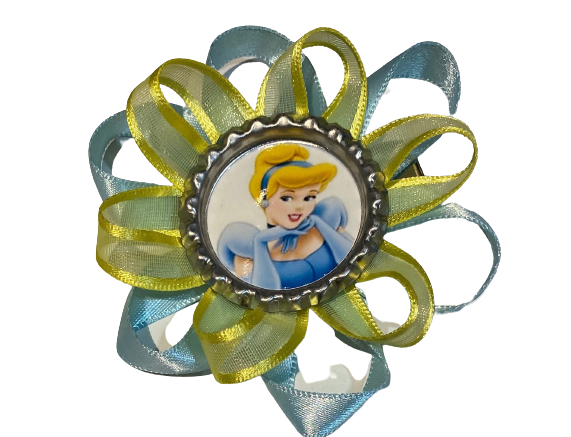 Cinderella Ribbon Bow - Bows & Babes
