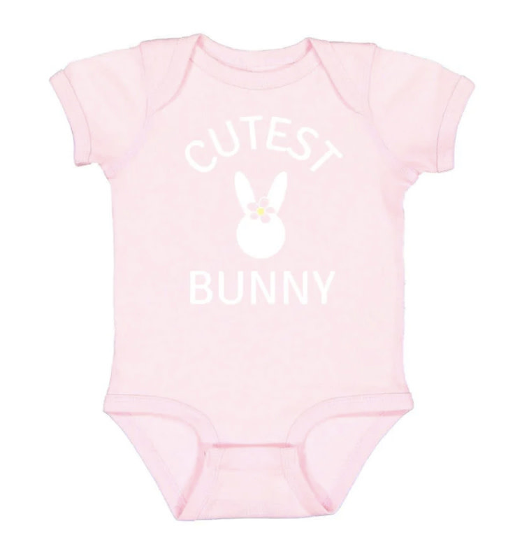 Sweet Wink- Cutest Bunny Ballet Pink Bodysuit - Freckles Children’s ...