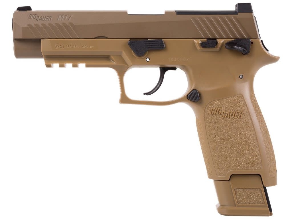 Sig Sauer M17 P320 Blowback Pellet Pistol - Tan - Airgun Source Canada