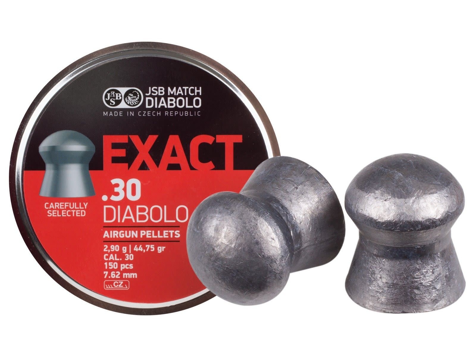 JSB Match Diabolo Exact .30 Cal, 44.75gr - Airgun Source Canada