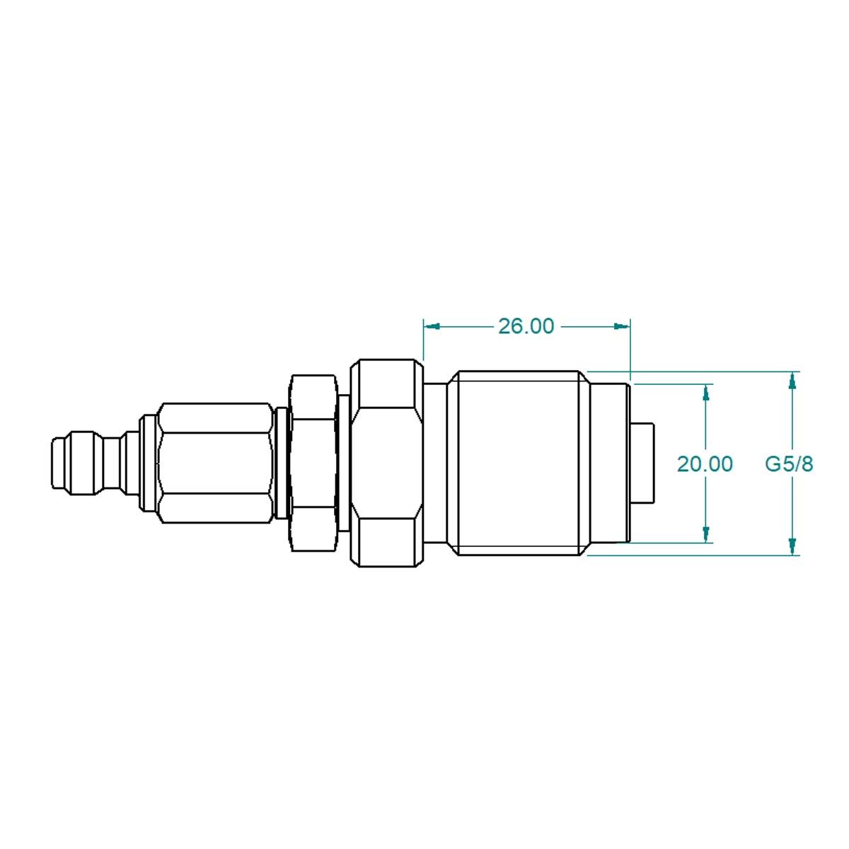 200/300 BAR DIN to Male Quick-Disconnect - Airgun Source Canada