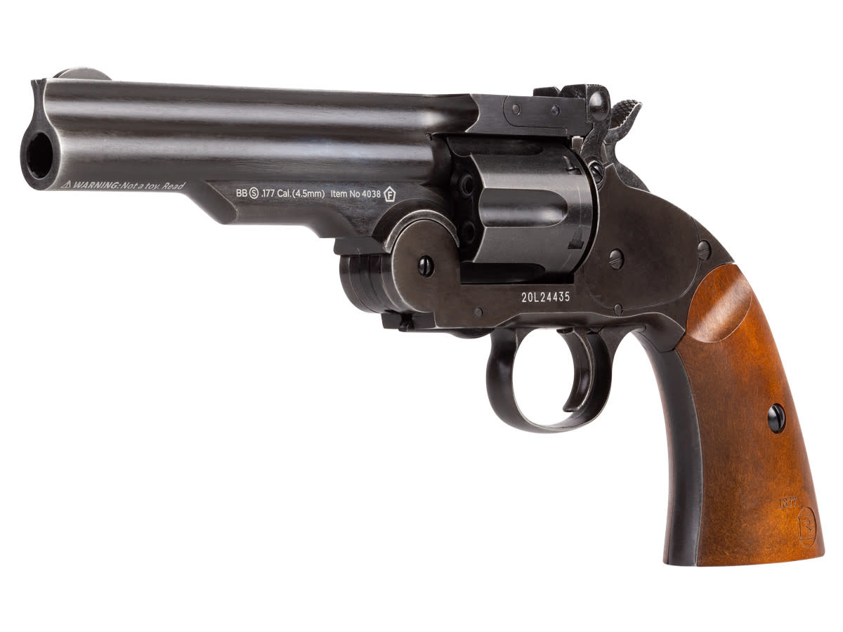 Schofield No. 3 Aged CO2 BB Revolver - 5" Barrel - Airgun Source Canada