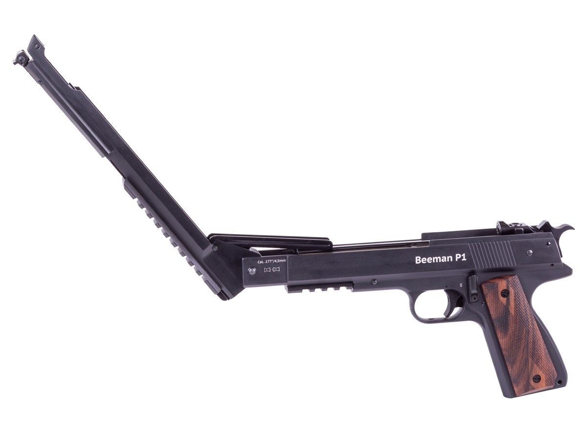 Beeman P1 .22 Cal - Black w/Wood Grips - Airgun Source Canada