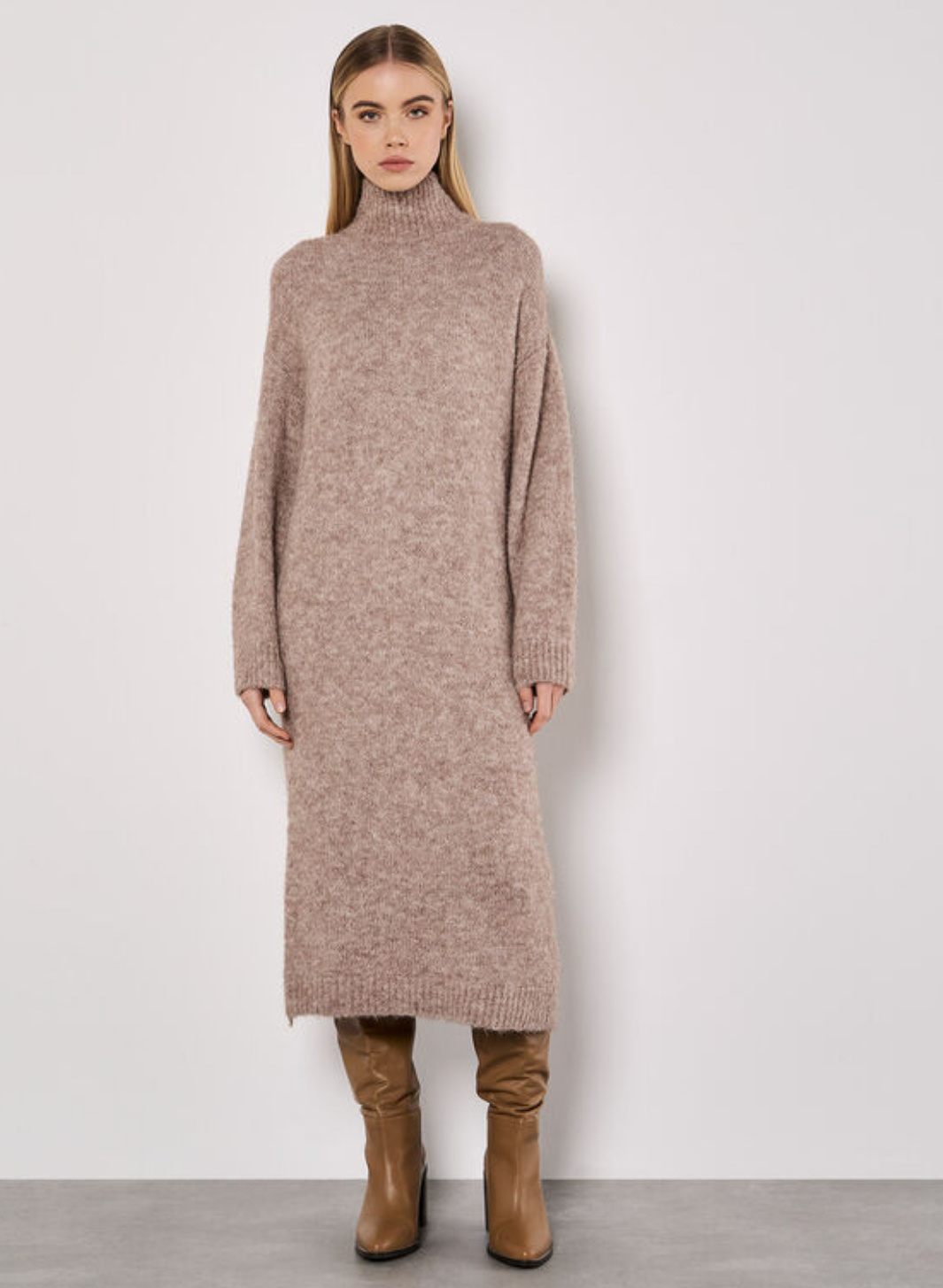 Oatmeal Knit Dress - Sweet Pea Boutique