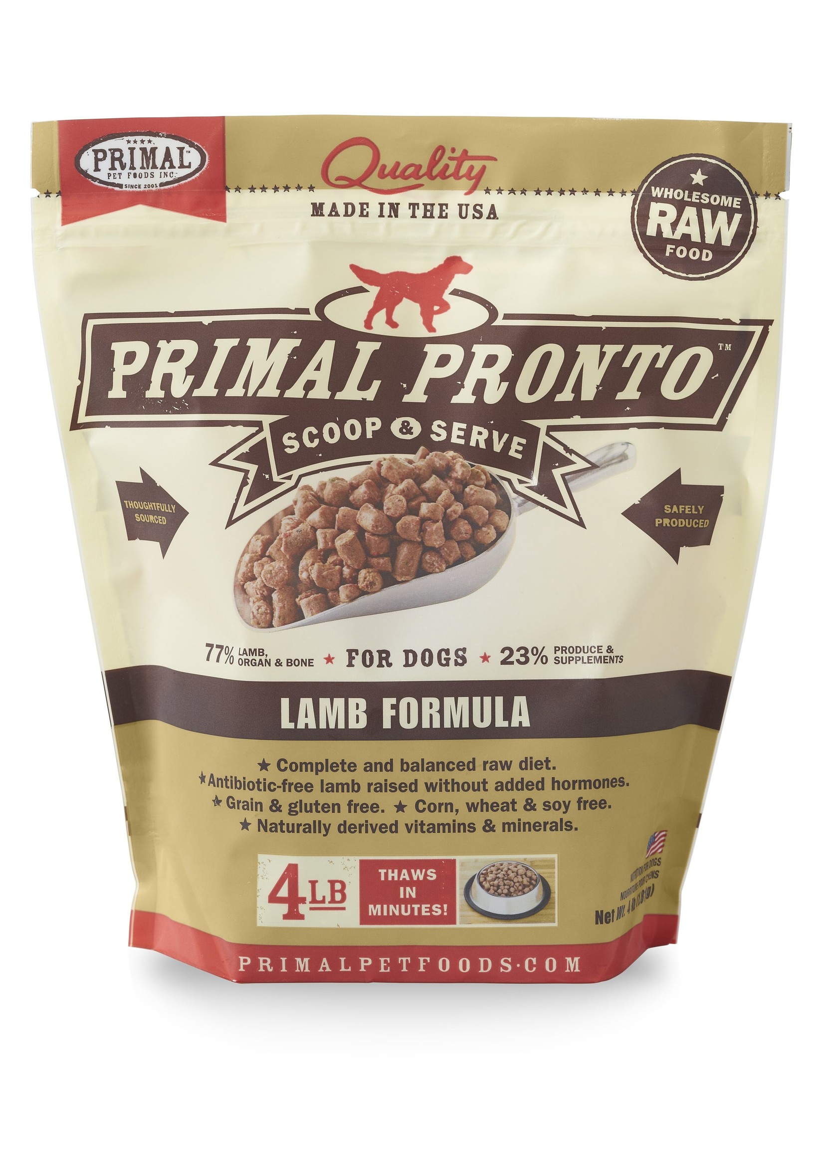 Primal Raw Frozen Canine Pronto - Pawtopia: Your Pet's Nutritionist