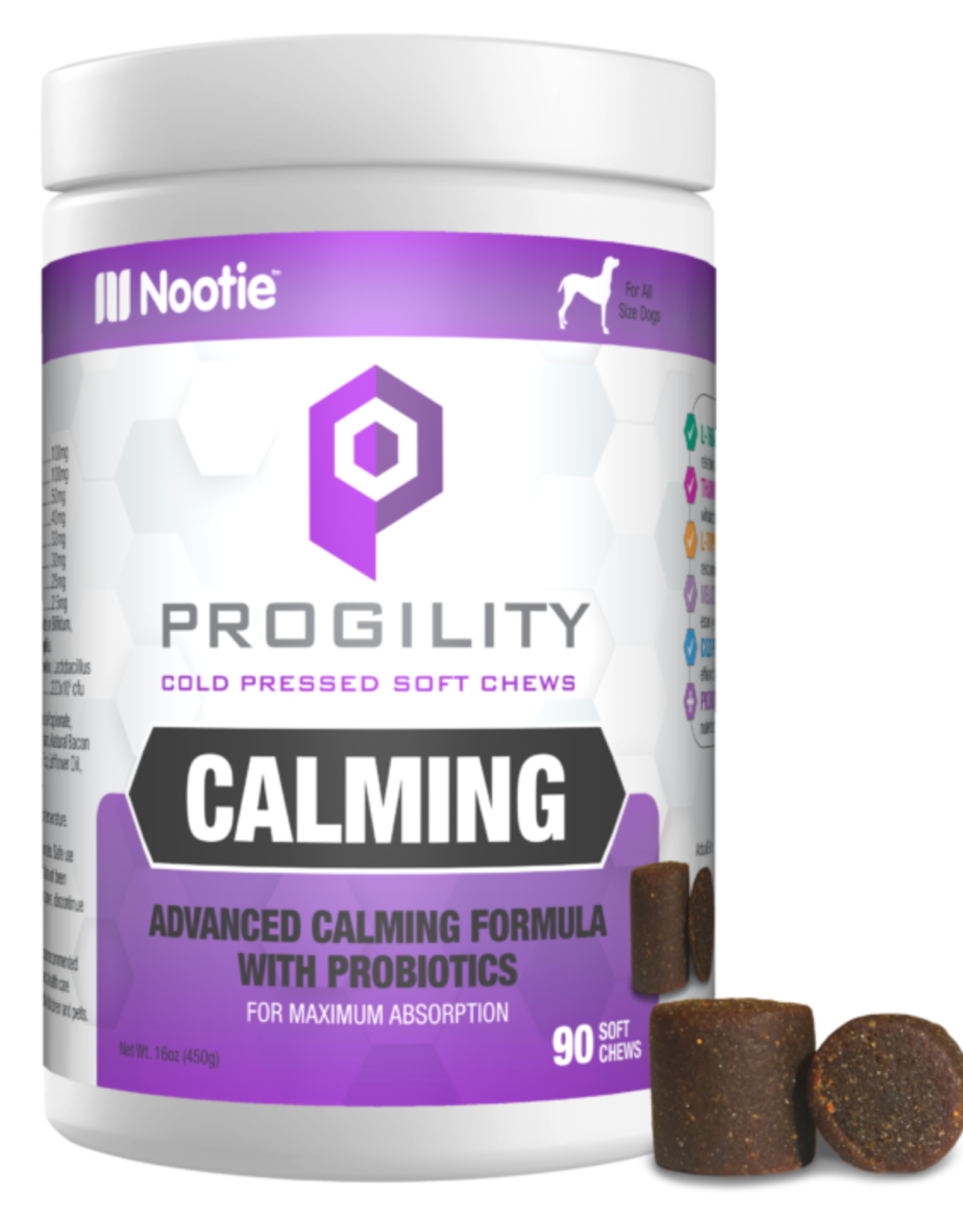 Nootie Progility Calming 90 ct - Pawtopia: Your Pet's Nutritionist