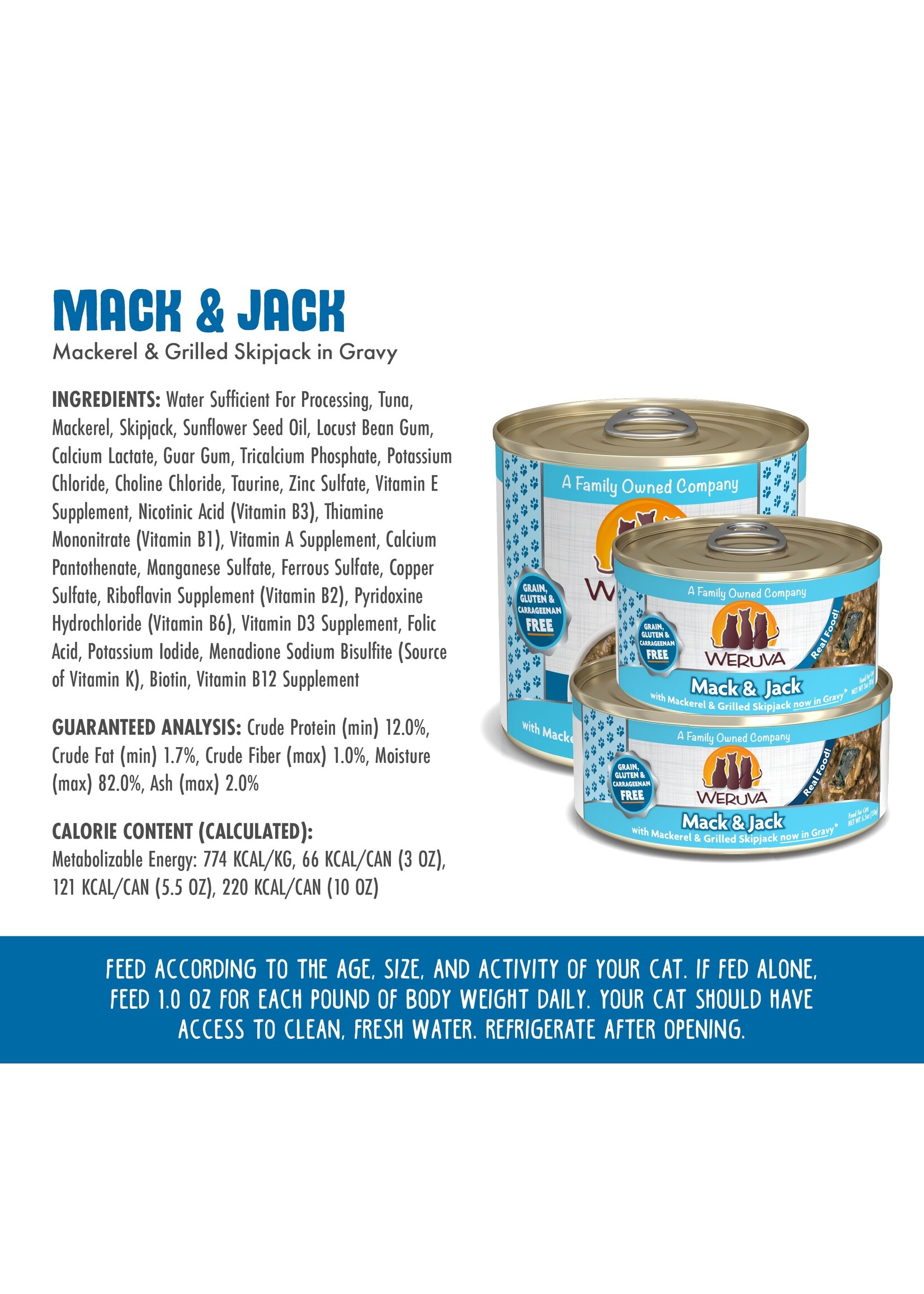 Weruva Canned Cat Food Mack & Jack 5.5 oz | Pawtopia - Pawtopia: Your ...