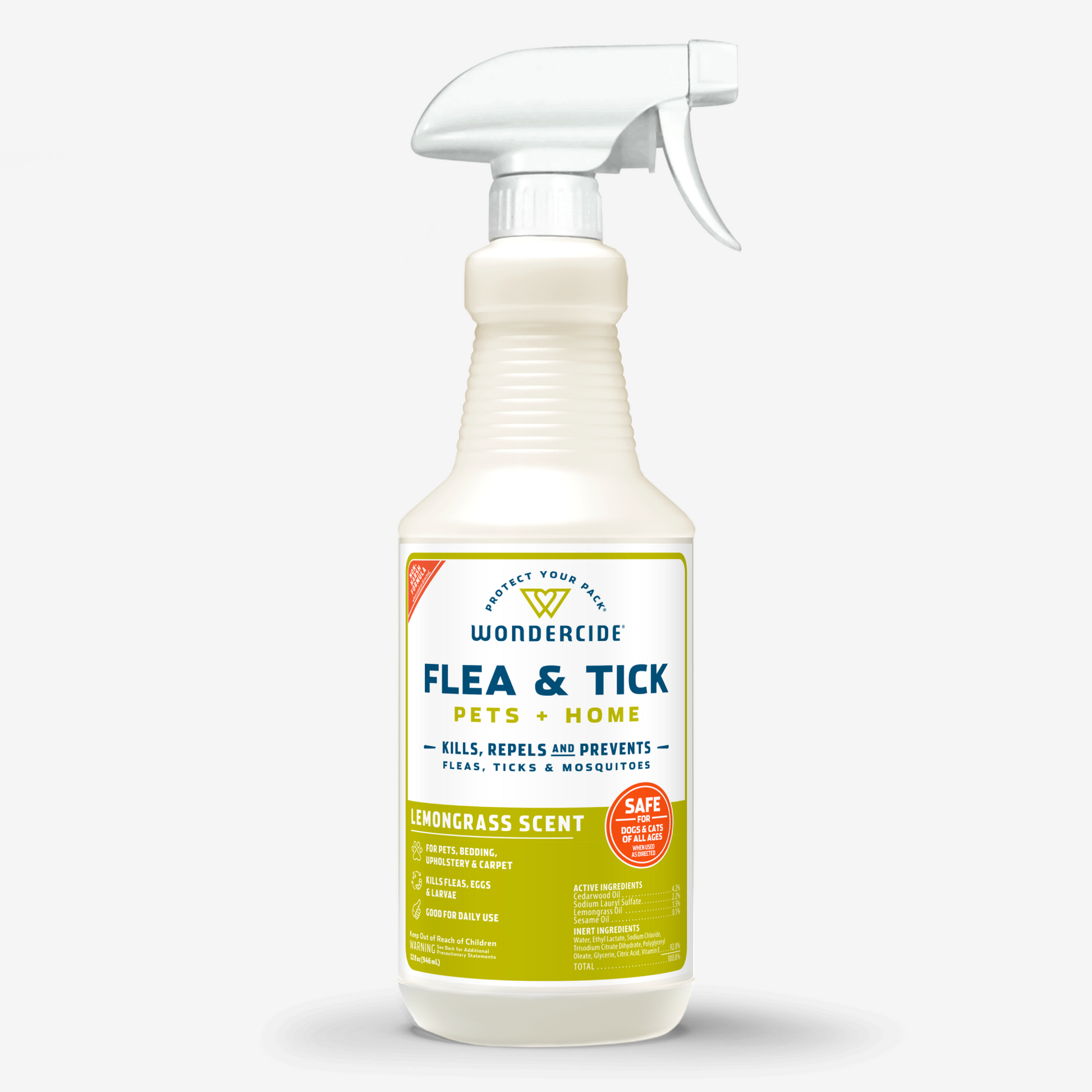 Wondercide Flea n Tick Spray 16oz (Lemongrass) | Pawtopia - Pawtopia ...