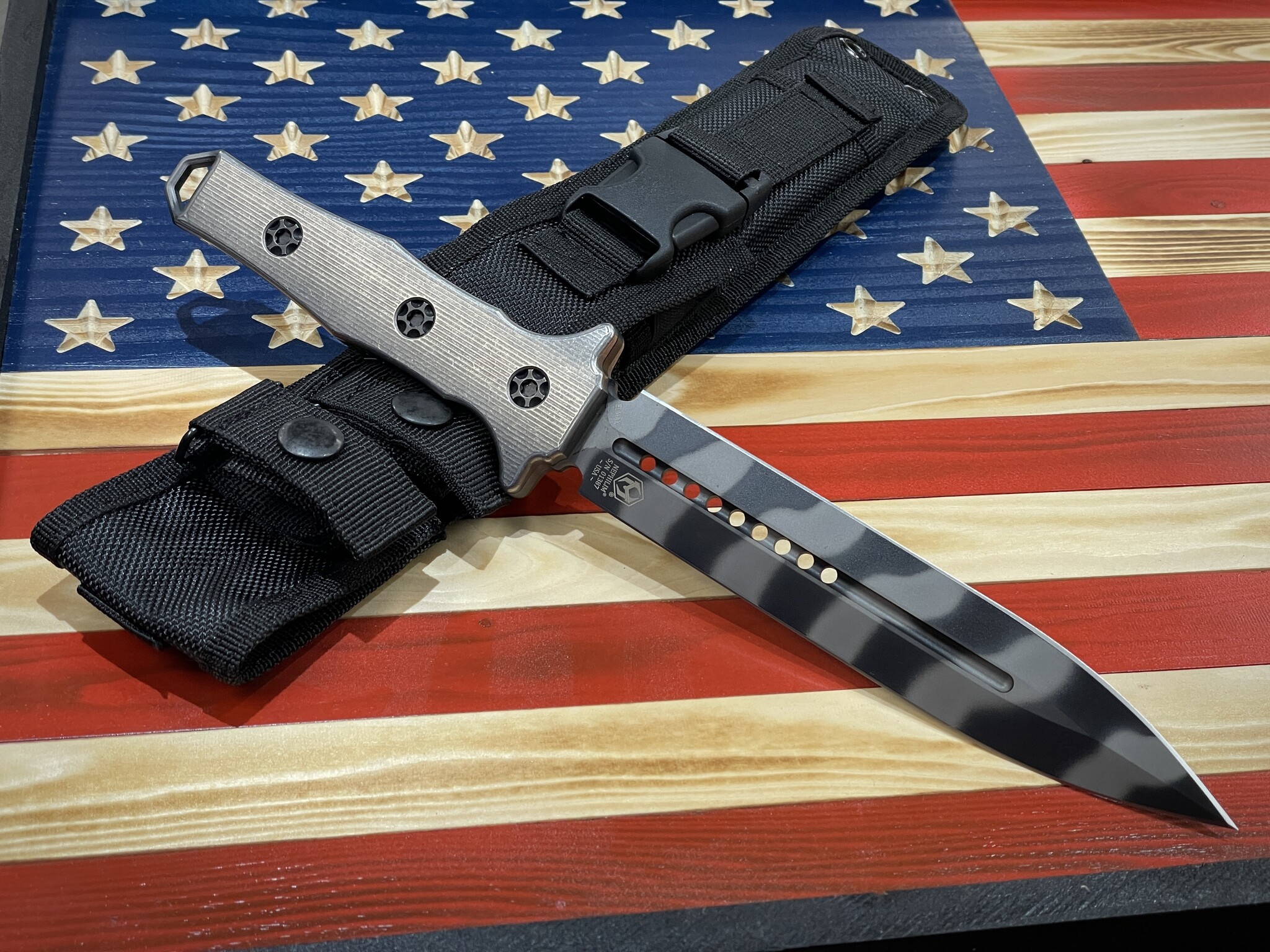 Nephilim Commando Blade by Heretic Knives - Titanium Handle, Full Tang ...
