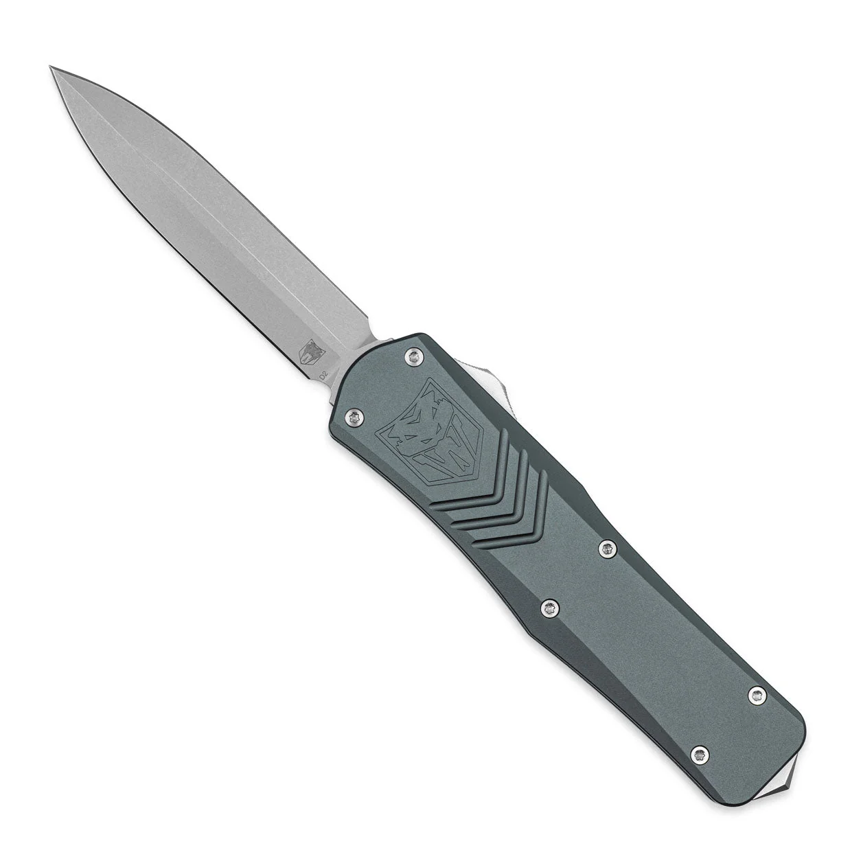 CobraTec Large FS-X Dagger Grey, 3.5" D2 Steel Blade, Dual Action OTF ...