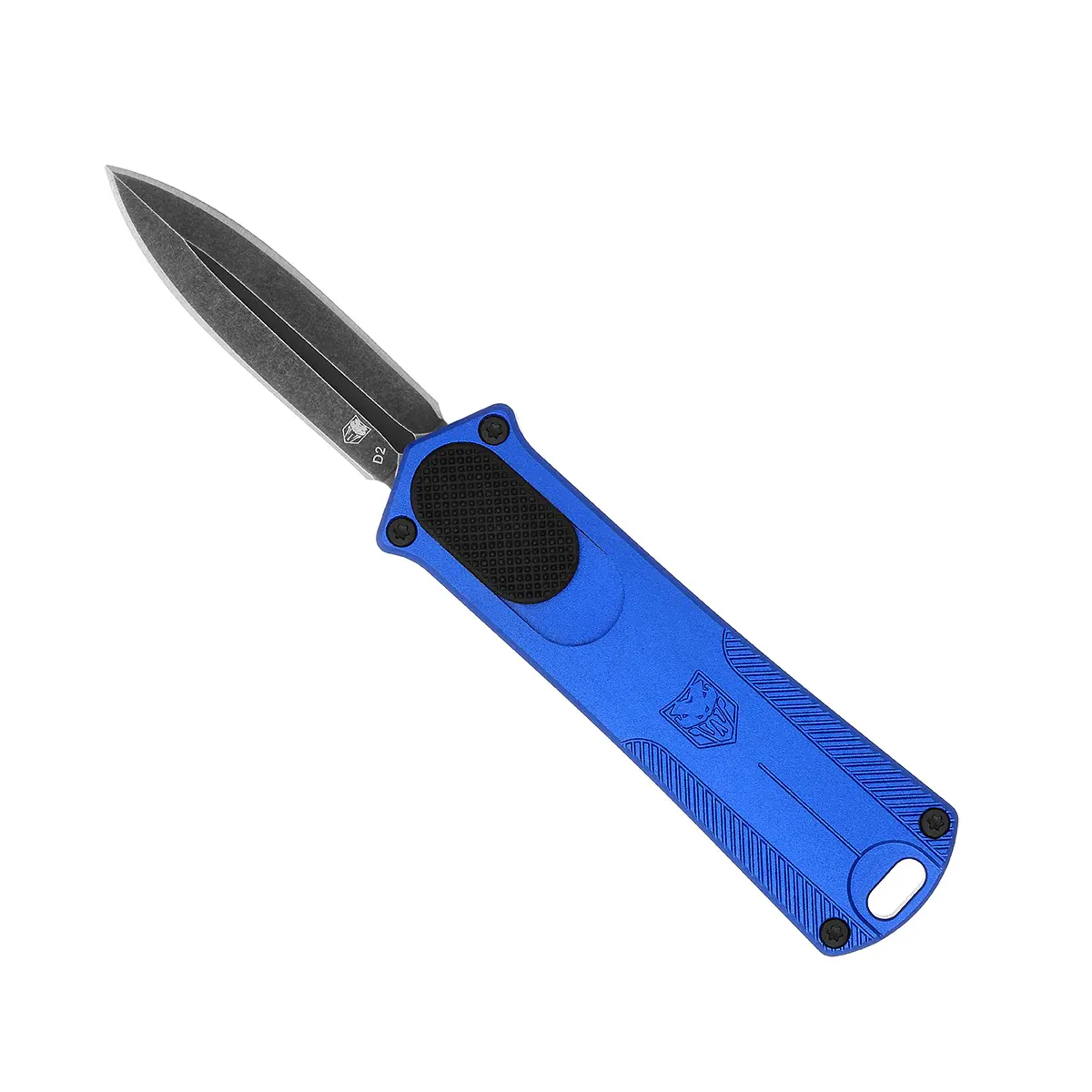 CobraTec OTF 952 Blue Dagger, 1.75" D2 Blade, Anodized Handle, Lightwe ...
