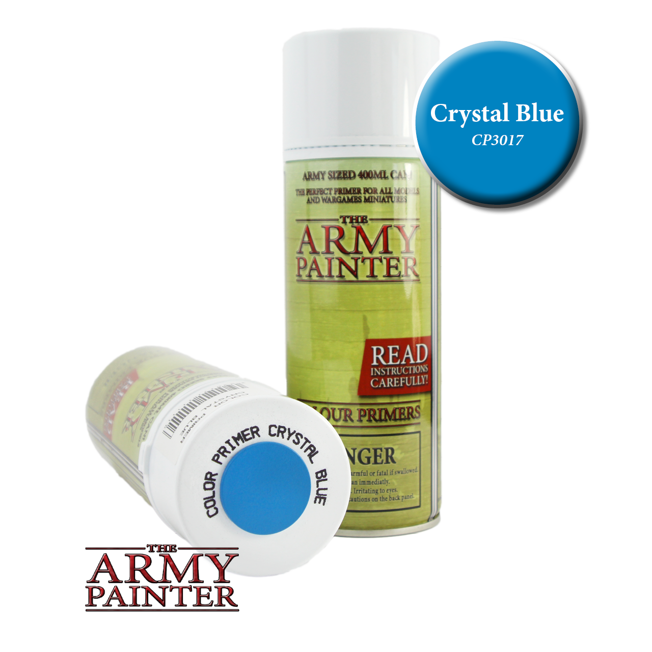 Army Painter (AP) Colour Primer (Spray can) - Crystal Blue* - Jeuxjubes