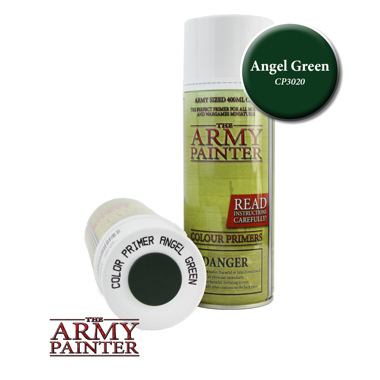 Army Painter (AP) Colour Primer (Spray can) - Angel Green - Jeuxjubes