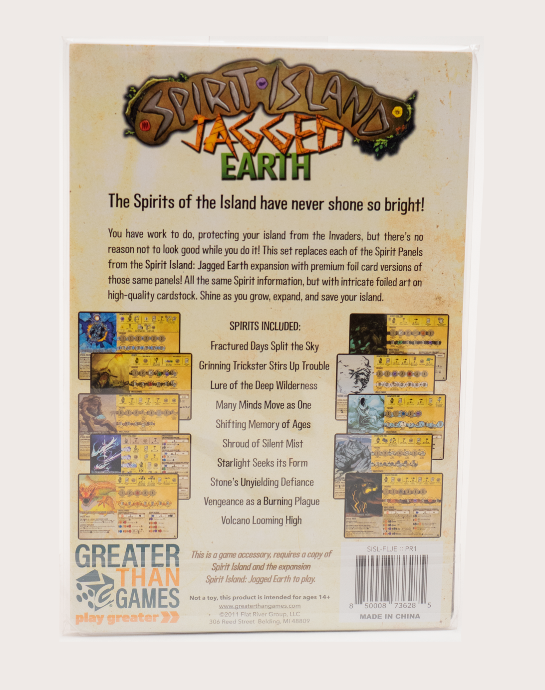 Spirit Island - Jagged Earth Expansion Foil Pannels (Anglais) - Jeuxjubes