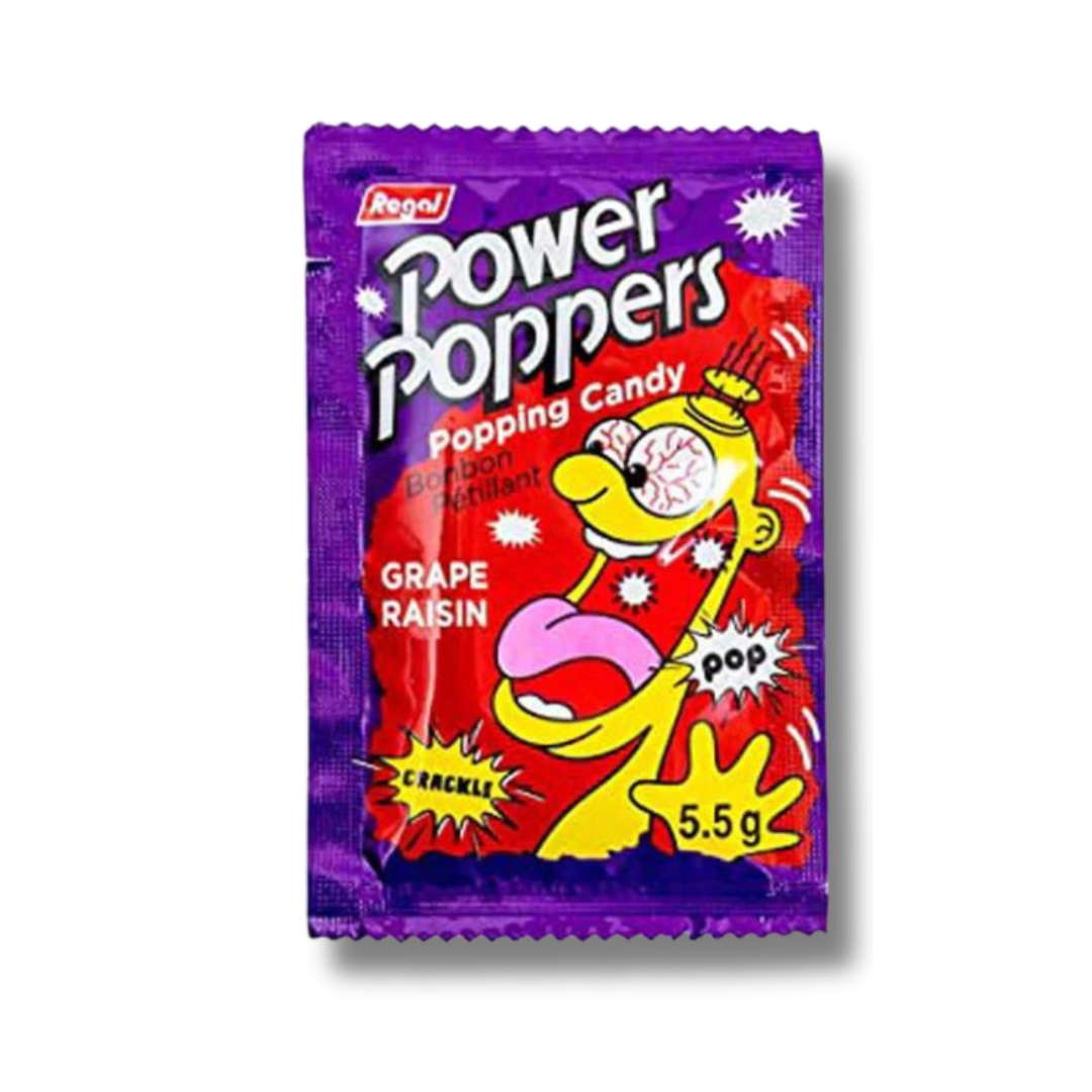 Power Poppers - Popping Candy - Raisin - 5.5g - Jeuxjubes
