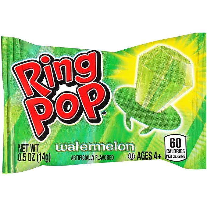 Ring Pop - Melon d'eau - 14g - Jeuxjubes